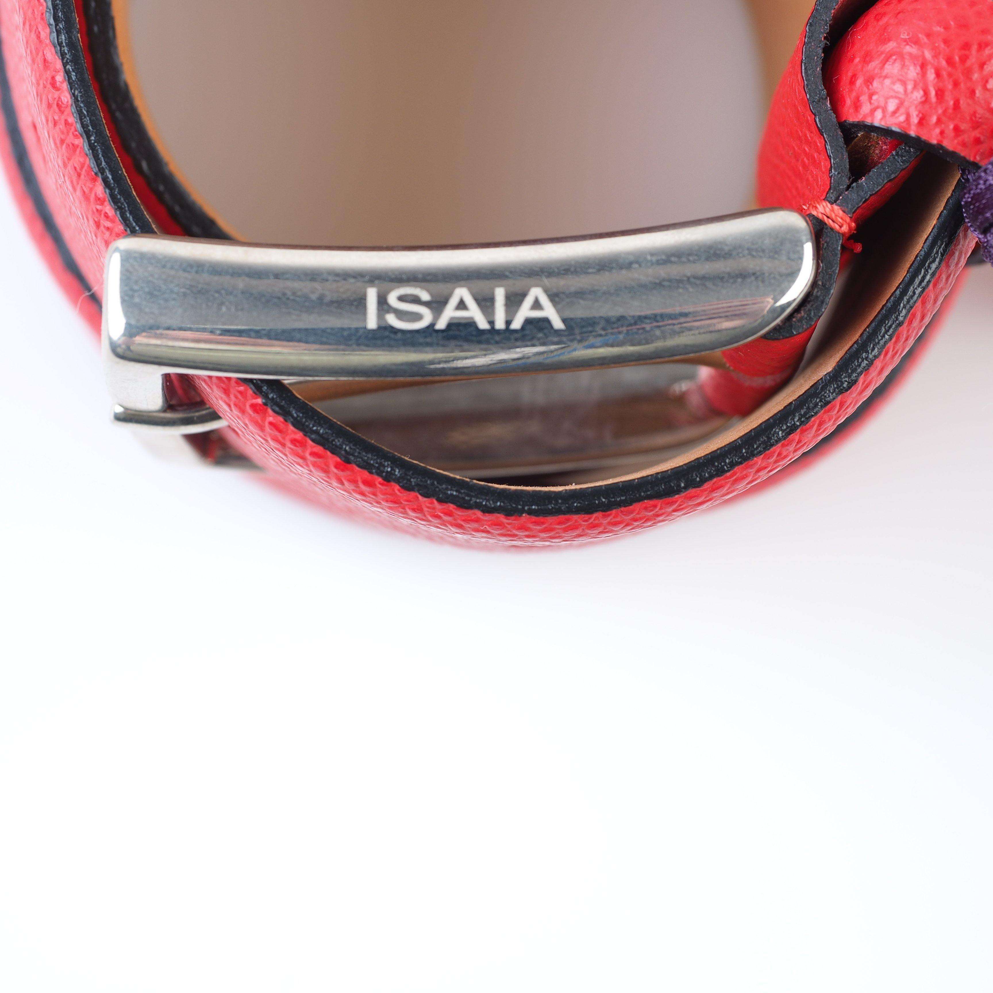 ISAIA - Men's Classic Leather Belt Silver Buckle ᐅ €99 SALE | Fashion ...