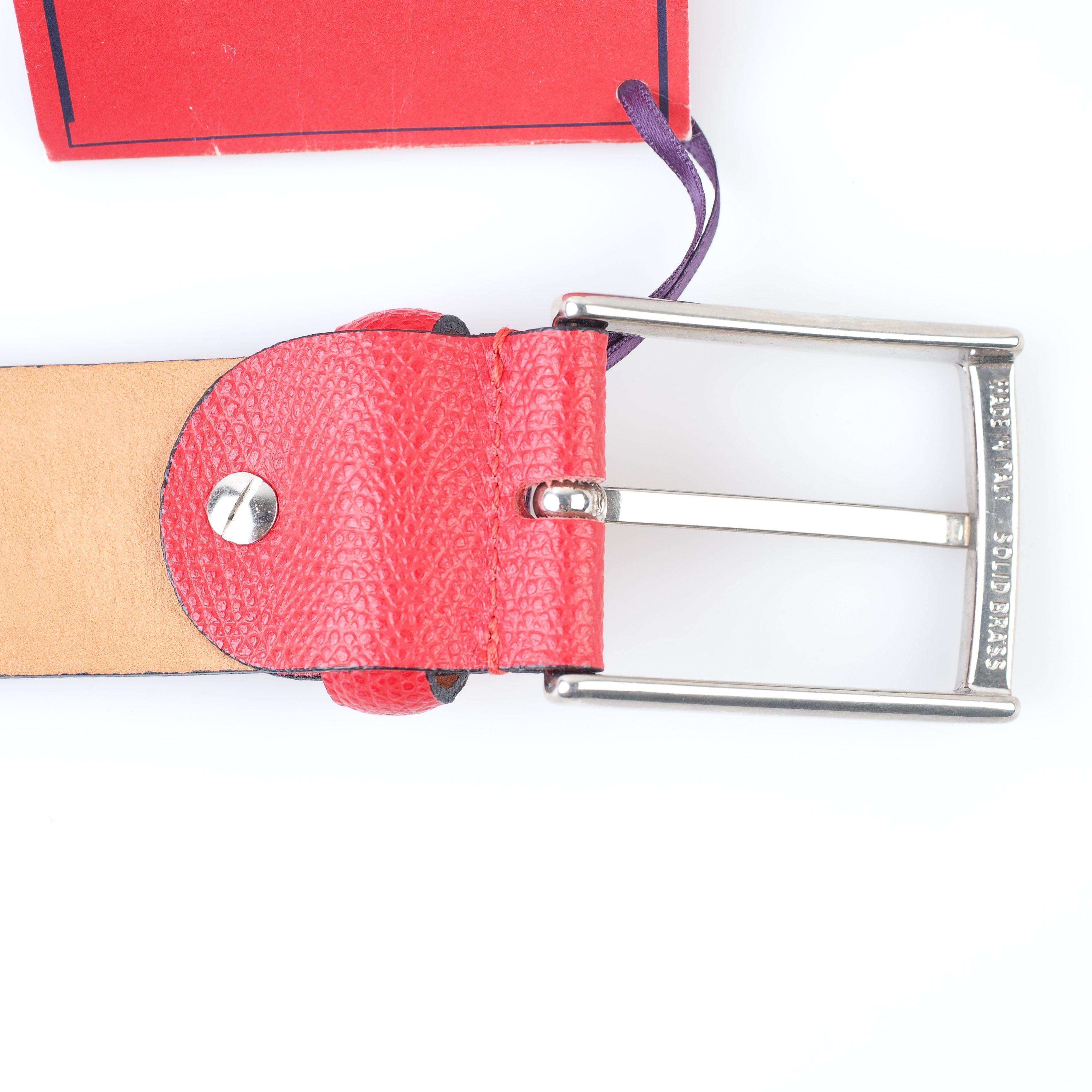 ISAIA - Men's Classic Leather Belt Silver Buckle ᐅ €99 SALE | Fashion ...