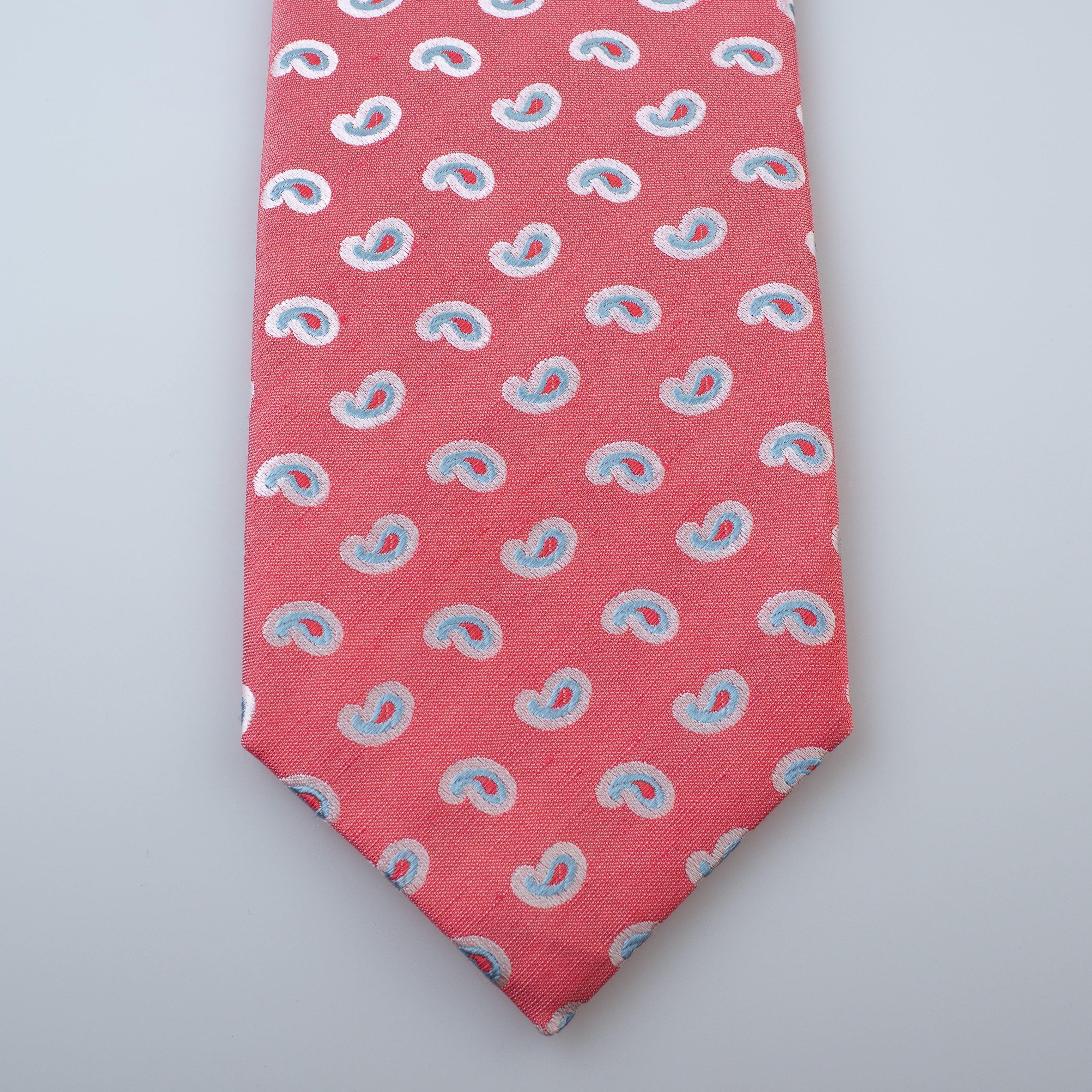 ISAIA - Men's Tie "7 Fold" Mini Paisley ᐅ $81 SALE | Fashion Flow ...