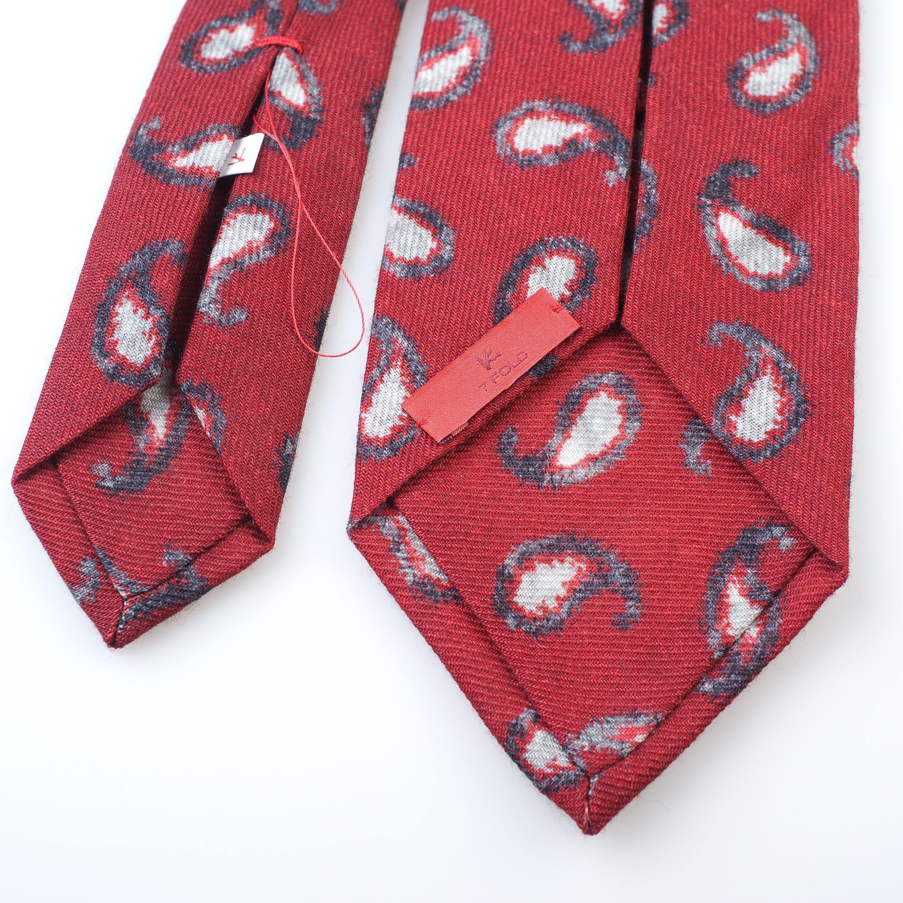 ISAIA - Men's Tie "7 Fold" Mini Paisley ᐅ $81 SALE | Fashion Flow ...